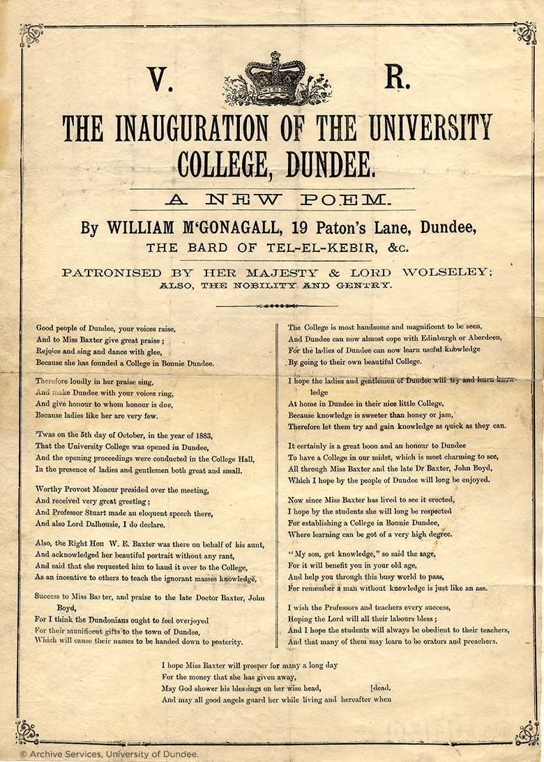 William McGonagall’s Life and Rhymes, And photographs from Victorian ...